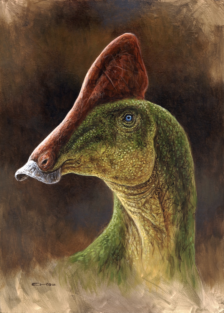 Hypacrosaurus Zelda Portrait - Esther van Hulsen